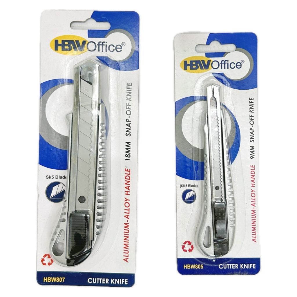 HBW Cutter Knife Aluminium-alloy Handle Snap-Off Knife | Shopee Philippines