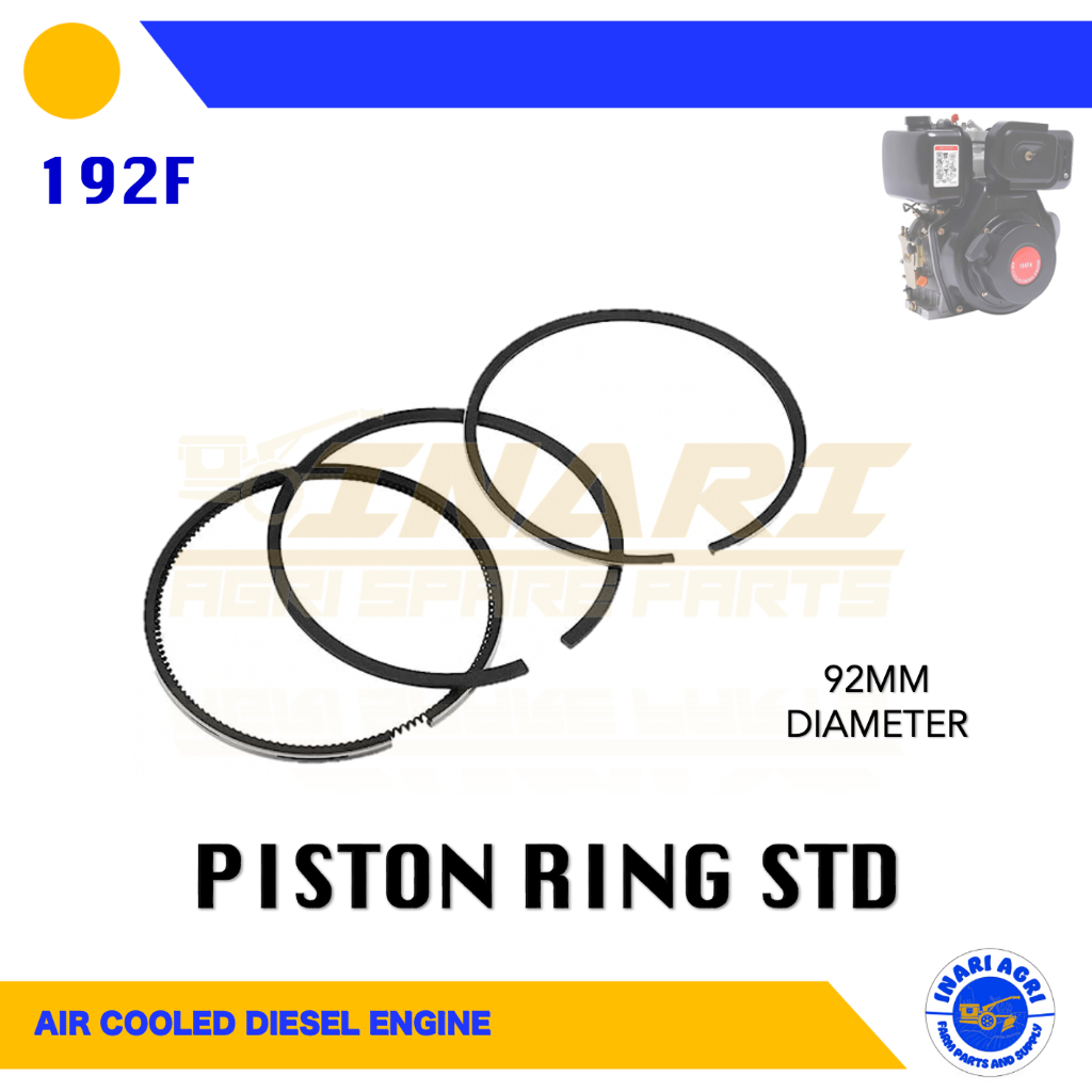 PISTON RING STD 192F AIR COOLED DIESEL ENGINE | Shopee Philippines