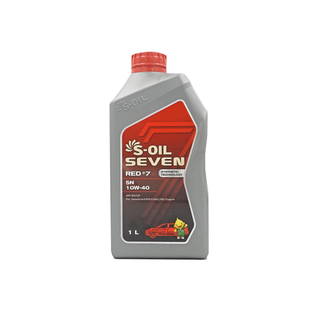 S-OIL SEVEN Red #7 10W40 SN Synthetic Technology Gasoline Engine Oil (1 Liter) | Shopee Philippines