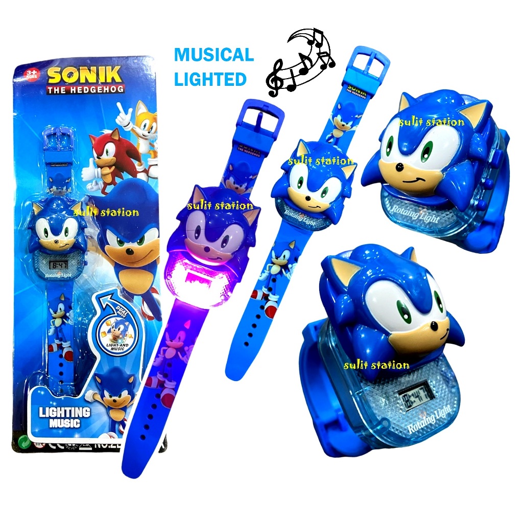 3in1 SONIC HEDGEHOG CAPE MASKS CHARACTER LED LIGHTED MUSICAL KIDS ...