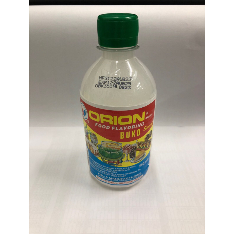 Orion Flavoring 350ml(Pandan,Buko,Lemon,Buko Pandan,Mango,Langka ...