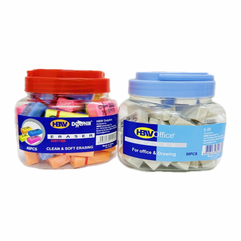 MINI HBW Eraser Dolphin / E-00 by 5 pcs | Shopee Philippines