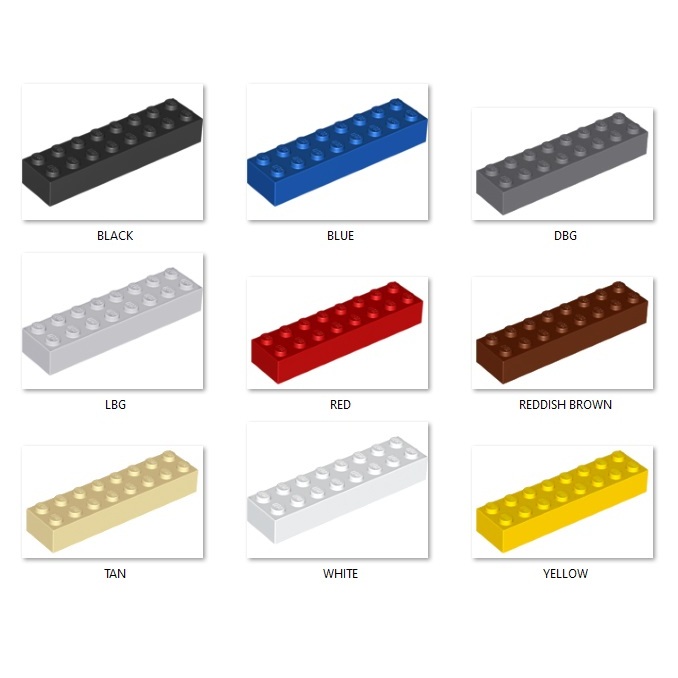 LEGO Part: Brick 2x8 (sold per piece) | Shopee Philippines