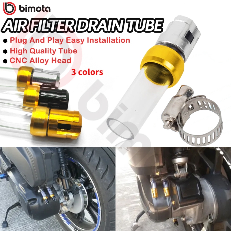 Bimota Motorcycle Air Filter Drain Tube CNC Alloy Head Universal From ...