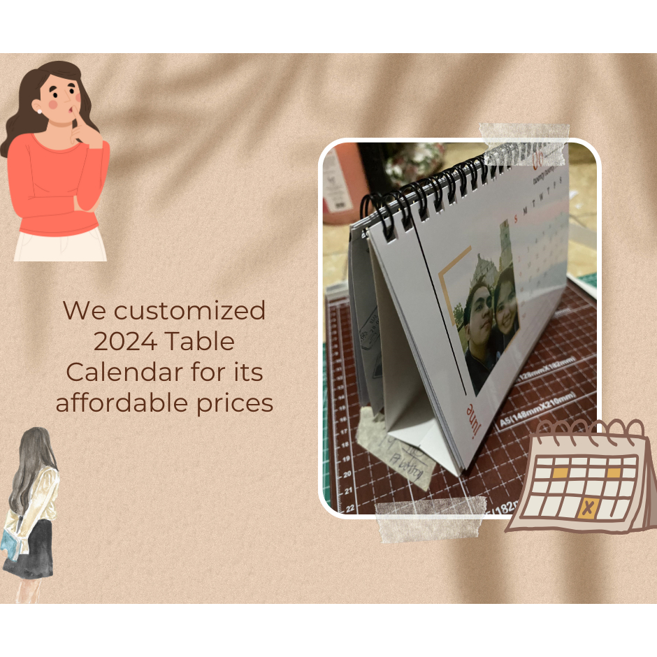 Customized 2024 Table Calendar | Shopee Philippines