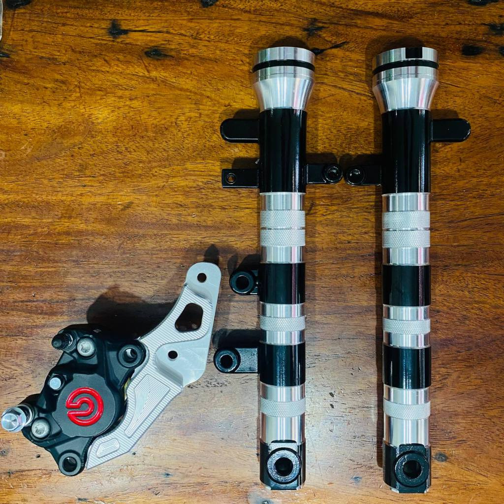 cK Lighten Frontshock Raider tube with 2pot caliper with bracket ...