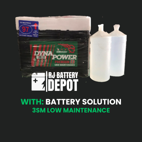 (WITH BATTERY SOLUTION) 3SM DYNA POWER LOW MAINTENANCE CAR BATTERY | Shopee Philippines