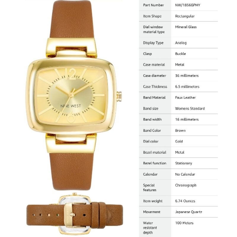 ORIGINAL | ONHAND | Nine West Women's Watch | Shopee Philippines