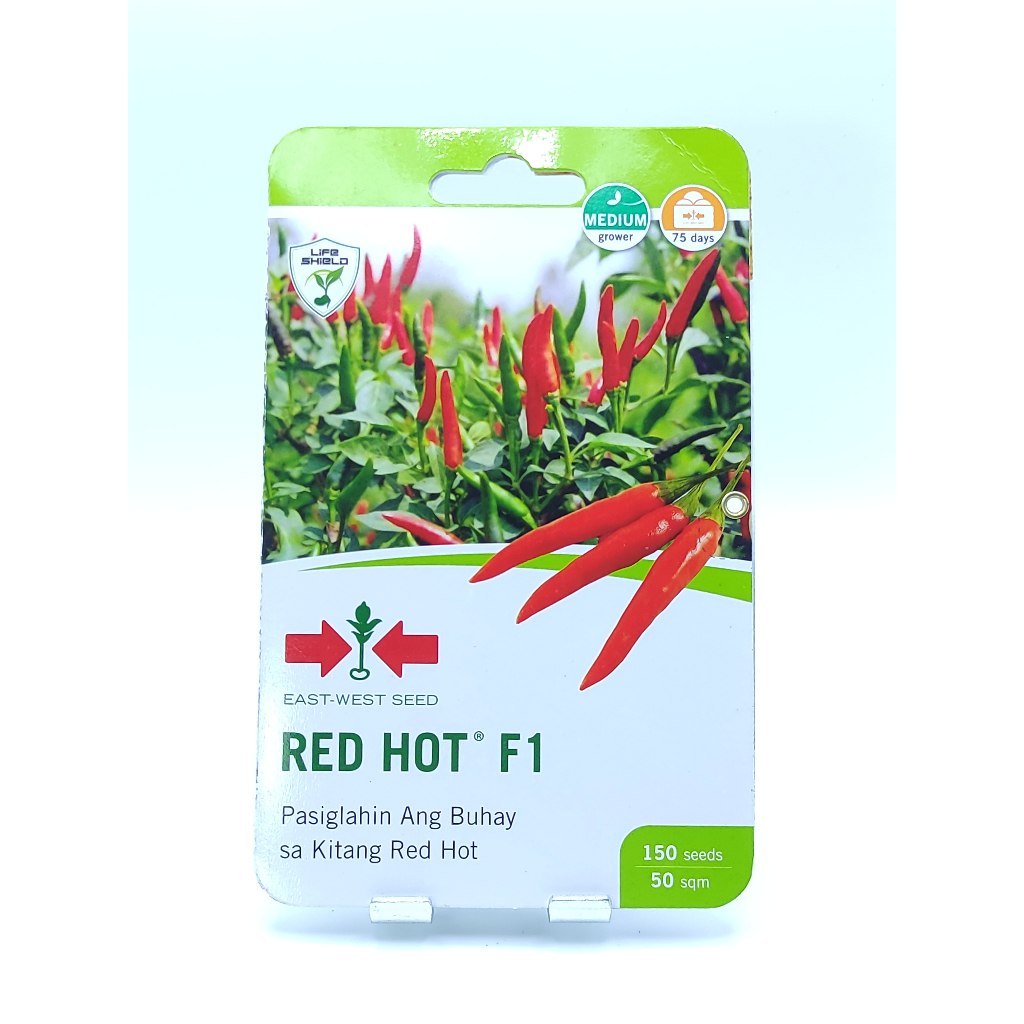 EAST-WEST SEED RED HOT F1 HYBRID HOT PEPPER SEEDS POUCH (150 SEEDS ...