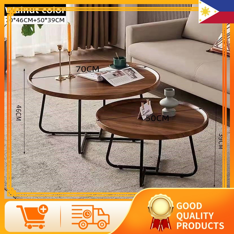2 Pieces Nordic Style Coffee Table Center Table Modern coffee table ...