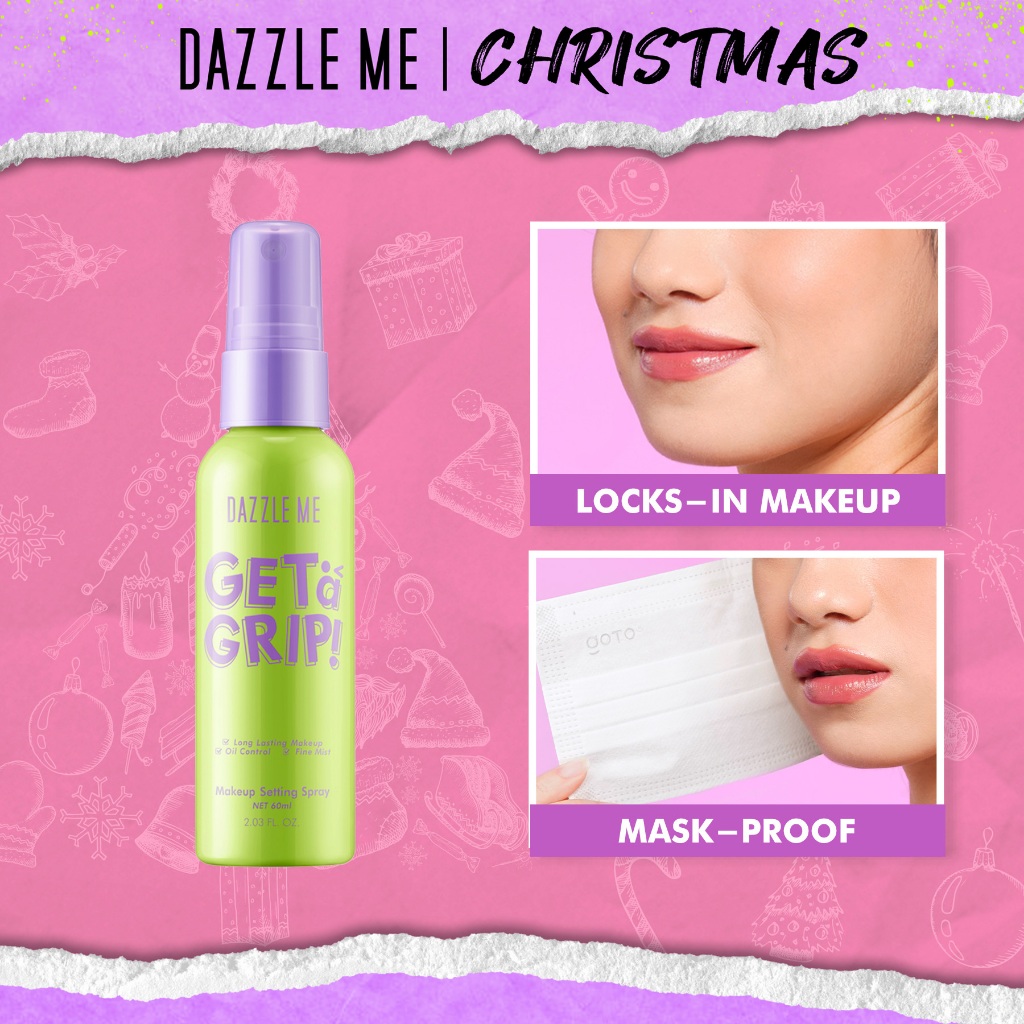 DAZZLE ME - Get a Grip! Makeup Setting Spray - Facial Mist Setting ...