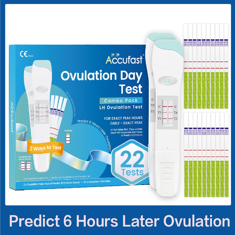 22Pcs ACCUFAST Double Check Ovulation Test Kit Predict 6 Hours Later ...