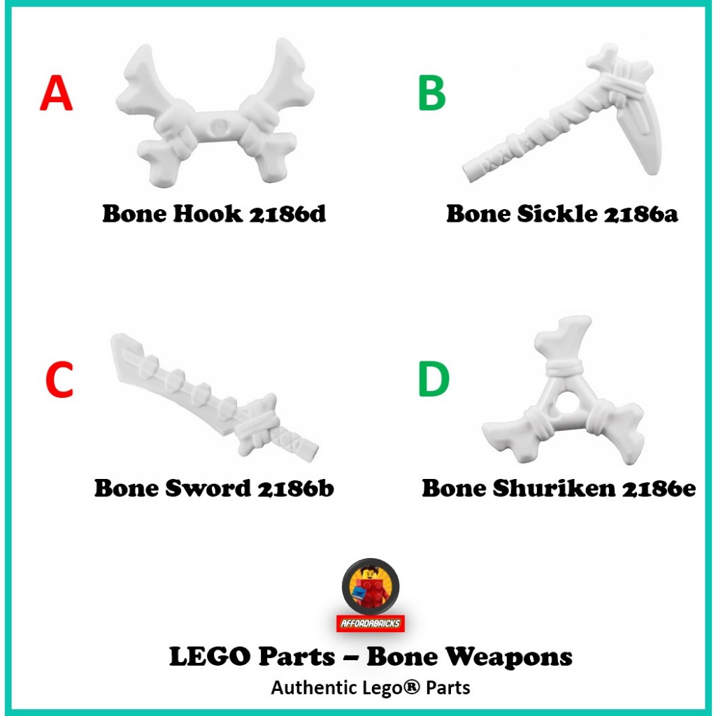 LEGO® Parts Ninjago Bone Weapons - Authentic | Shopee Philippines