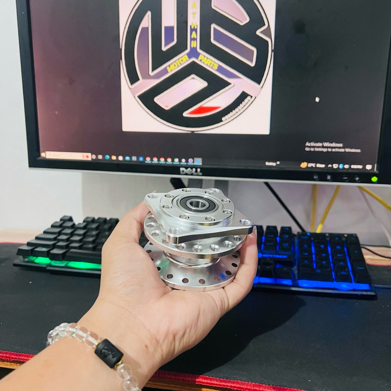 LIGHTEN FRONT HUB MAXSPEED SMALL HUB WAVE 125 (FRONT ONLY) | Shopee ...