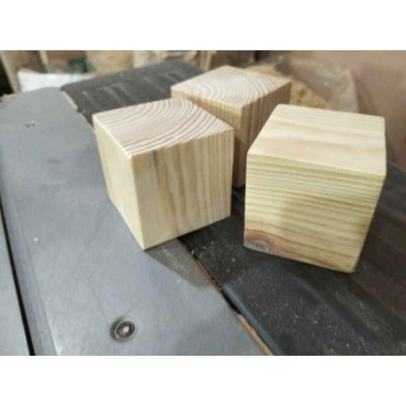 Wood blocks.3 inches by 3 inches by 3 inches. smooth all over. | Shopee ...