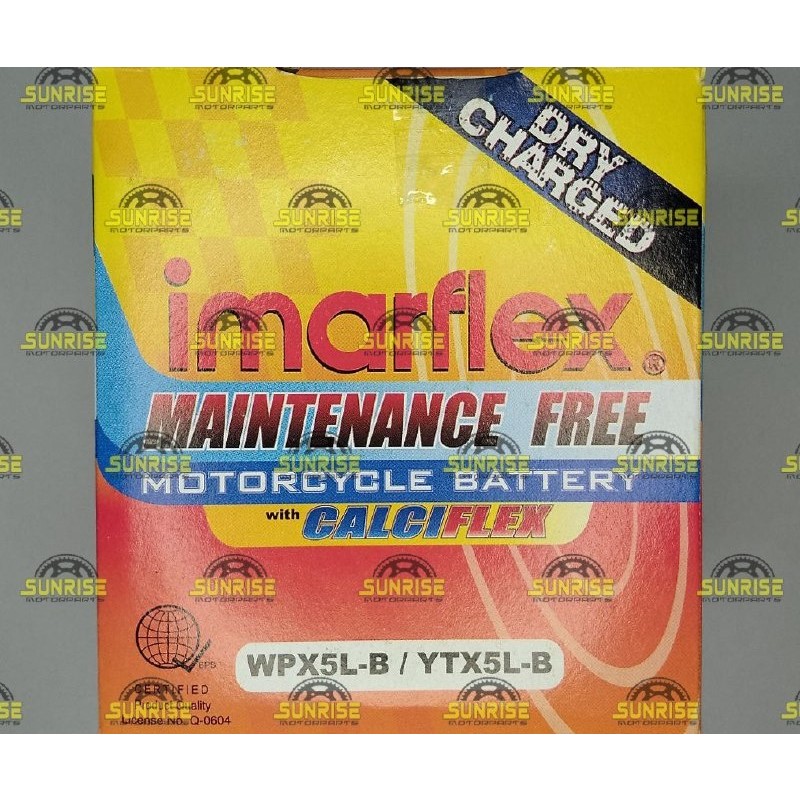 IMARFLEX BRAND WPX5L-B BATTERY | Shopee Philippines