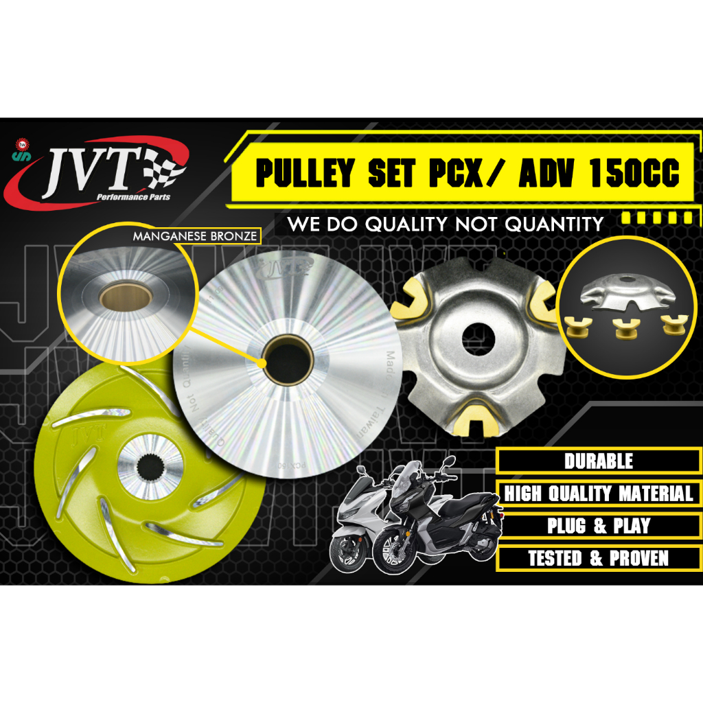 JVT Pulley set for PCX150 / ADV150/ Click150 (big pulley) | Shopee ...