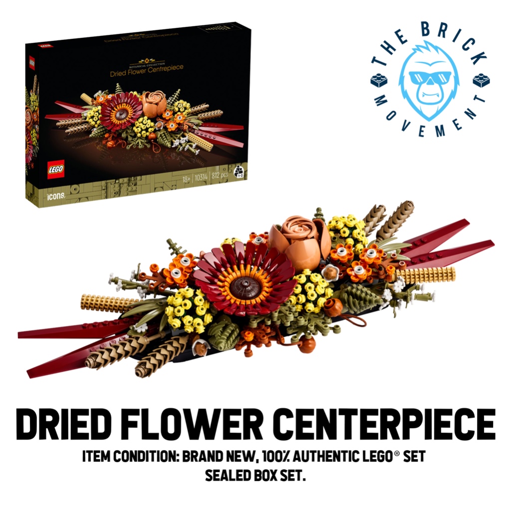 LEGO® BOTANICAL COLLECTION 10314 Dried Flower Centerpiece Set | Shopee ...