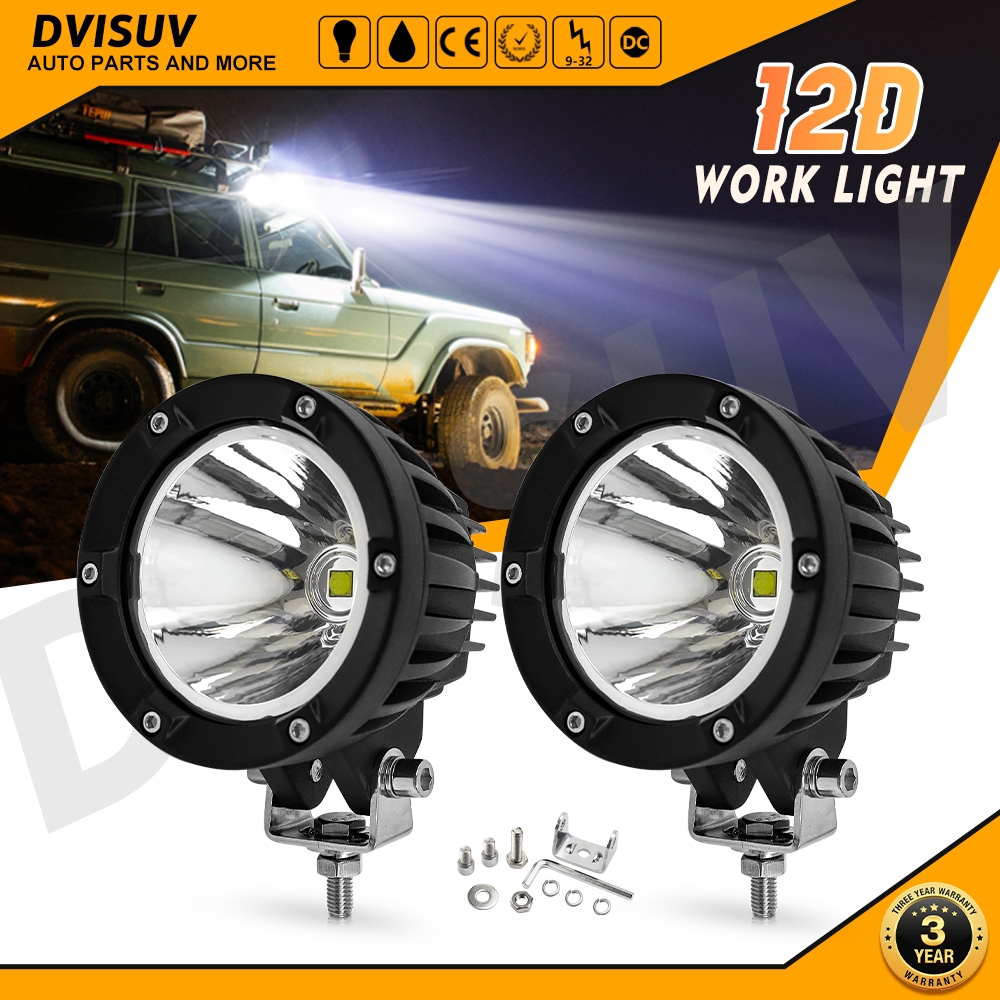 LED Work Light 12V 24V Fog Lamps Extra Light for Off Road 4x4 ATV Truck ...