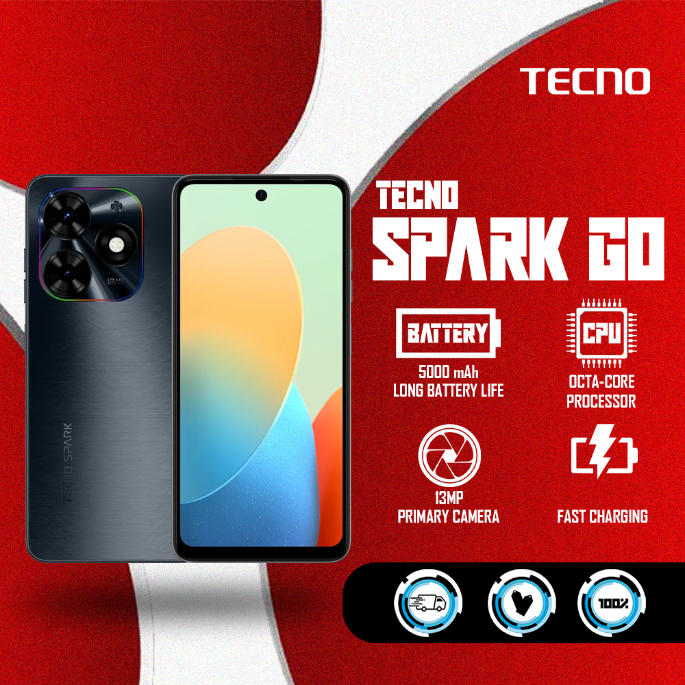 Tecno Spark Go 2024 | 3GB RAM | 64GB ROM | 6.6" Big Screen | 5000 mAh ...