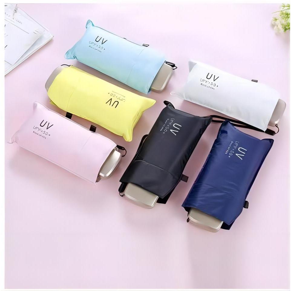 Mini Pocket Umbrella Payong Ultralight 6-Fold Portable Folding Mini Umbrella UV Protection Small ...