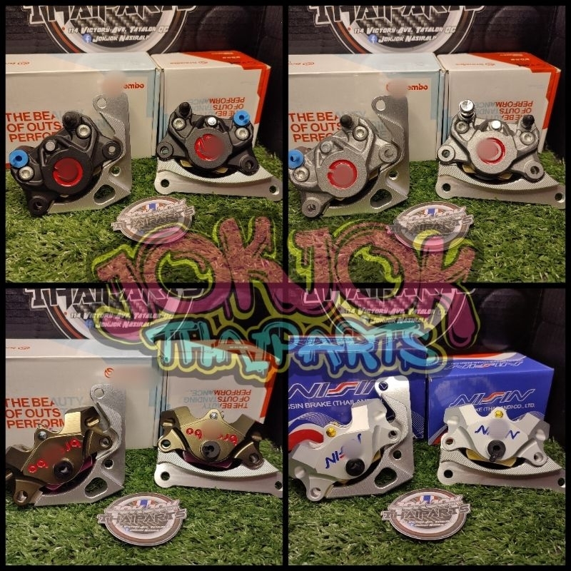 NMAX 2pot Caliper Set Front & Rear w/ Brackets ( NMAX V2 *Not Fit to ...