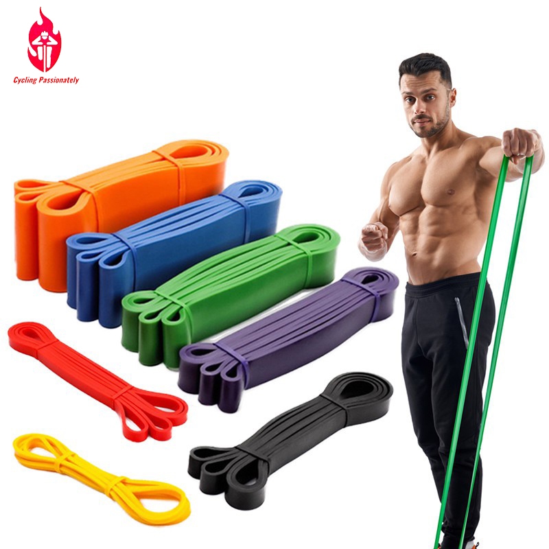 Resistance Band Workout Pull Up Elastic Bands Rubber Loop Power Set ...