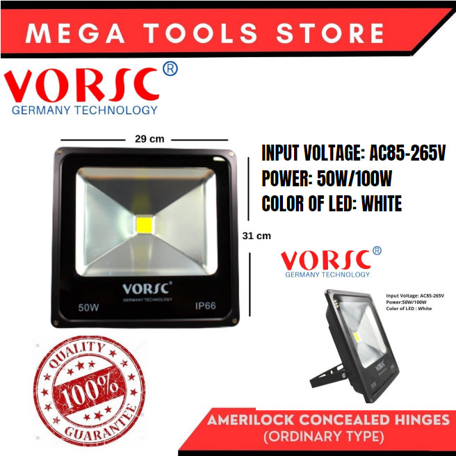 MEGA TOOLS VORSC LED FLOOD LIGHT 20W / 50W BRAND NEW | Shopee Philippines