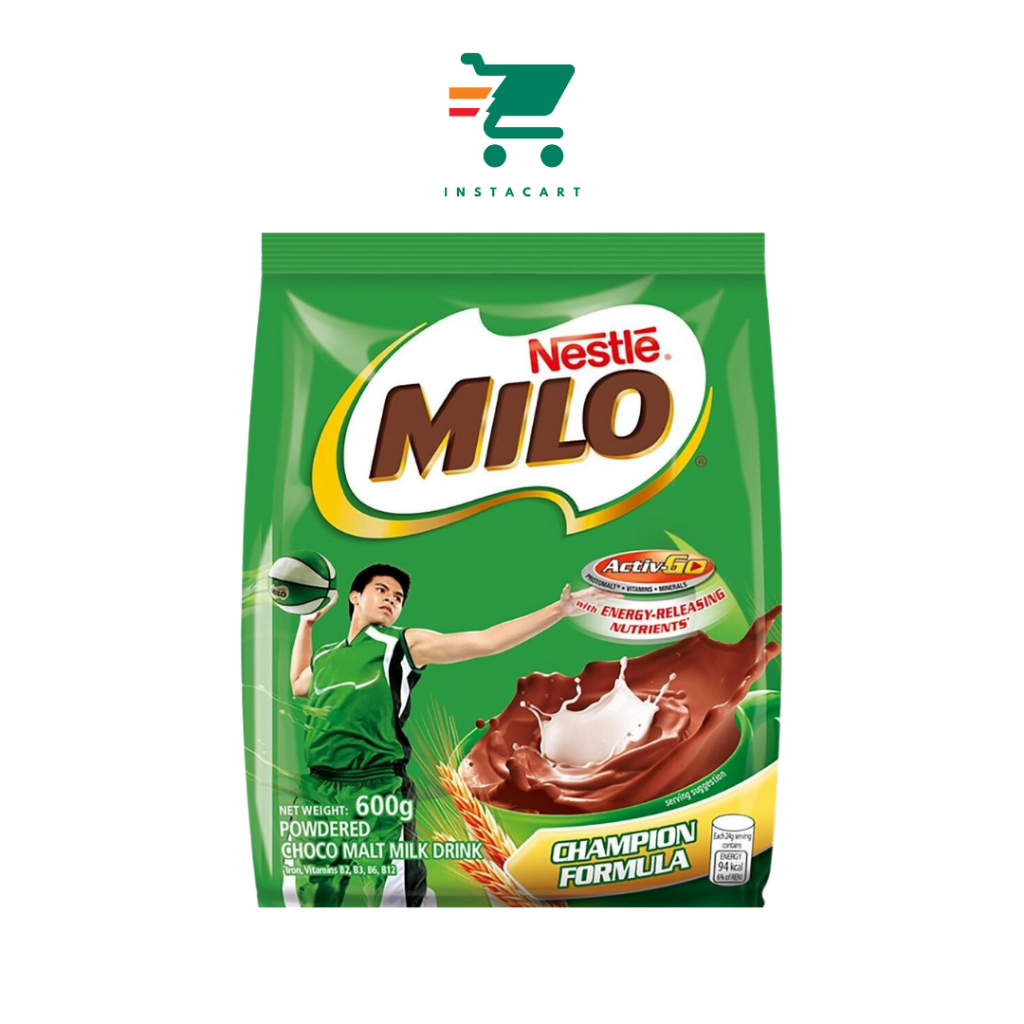 InstaCart Milo Activ-Go Chocolate Powdered Milk 600g Malt Choco Drink ...
