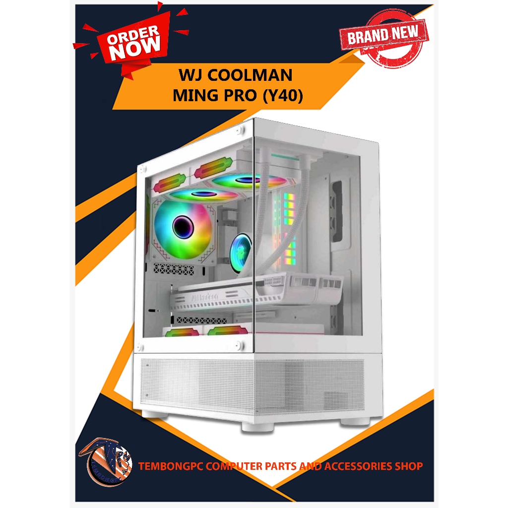 WJ Coolaman Ming Pro Atx Gaming Case | Shopee Philippines