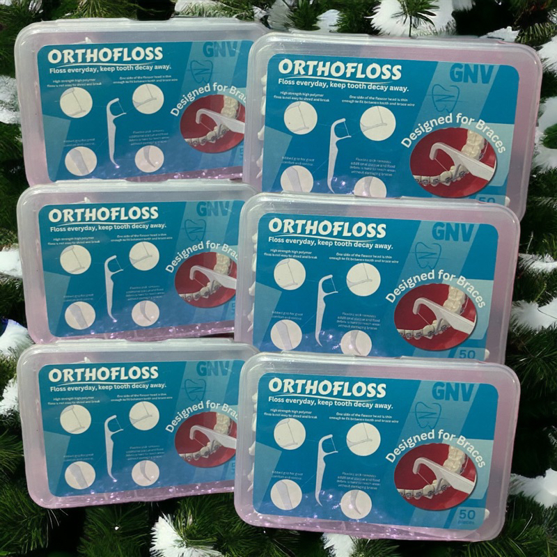 ORTHOFLOSS Floss for braces (Orthodontics flosser) 50pcs | Shopee ...
