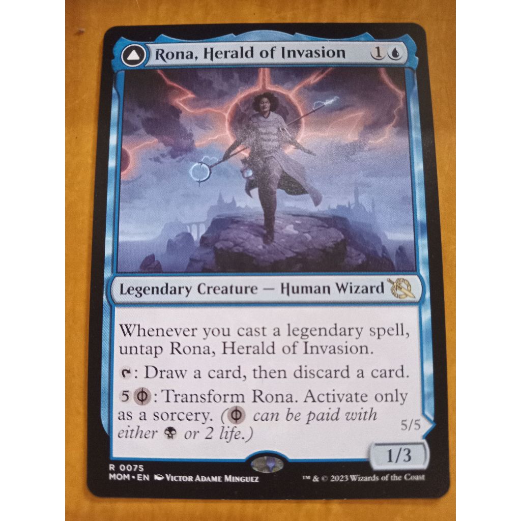MTG Rona Herald of Invasion/ Tolarian Obliterator Rare March of the Machine MOM Magic: the ...