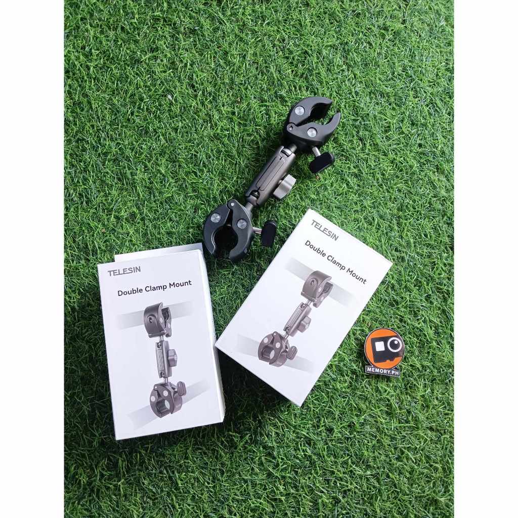 TELESIN DOUBLE CLAMP MOUNT | Shopee Philippines