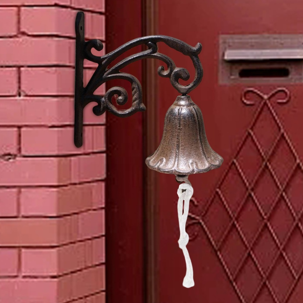 Vintage Design Doorbell Garden Cast Iron Doorbell Wall Bell Gocke Door ...
