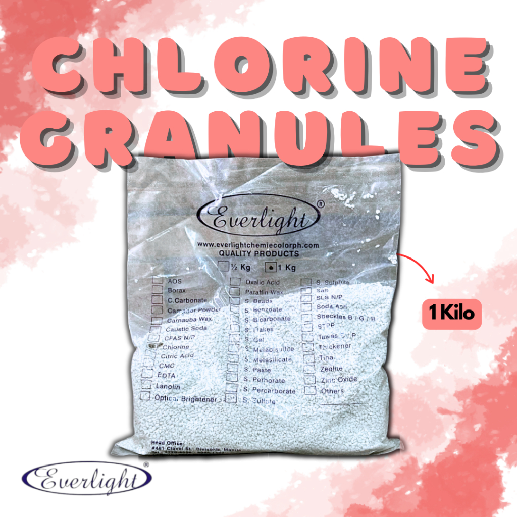 1KG Chlorine Granules (China) by Everlight | Shopee Philippines