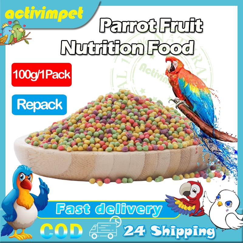 100g Organic Pellet Mix Veggies & fruit for Budgie LoveBird Parrot Bird ...