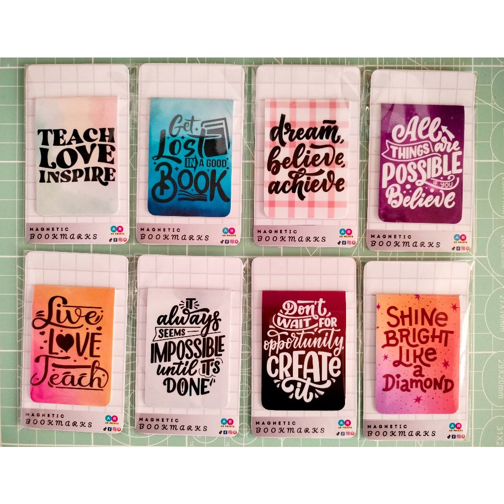 Magnetic Bookmarks Inspirational Message Customize Aesthetic Bookmark ...