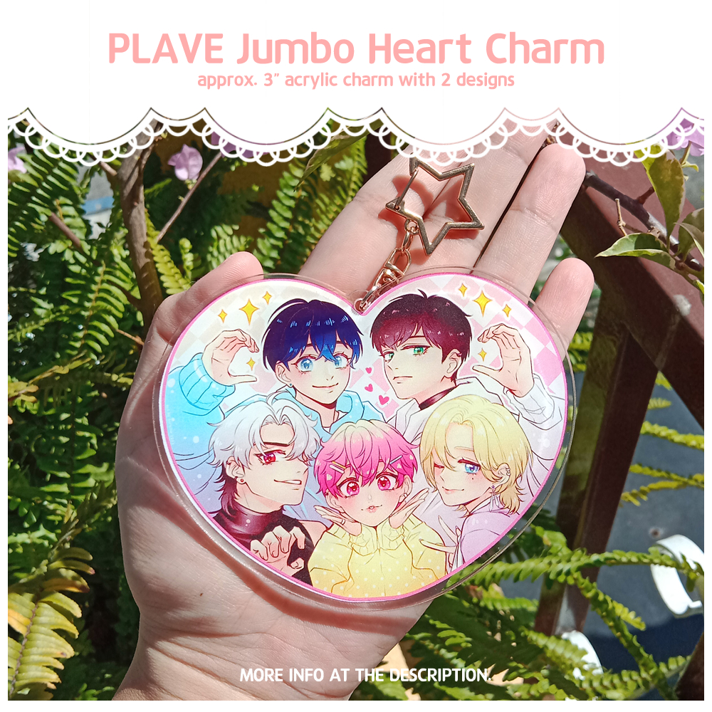 JUMBO CHARM by Soraille [PLAVE] PLAVE Acrylic Heart Charm - Yejun Noah ...