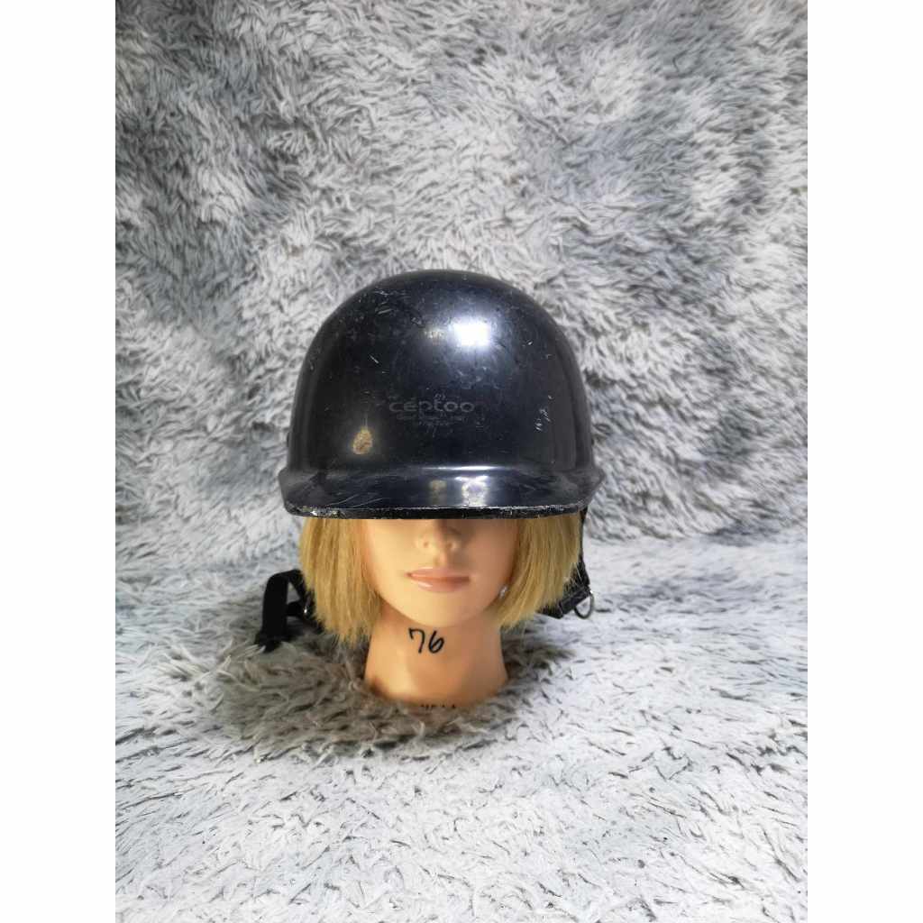 Black Glossy Nut Shell helmet. | Shopee Philippines