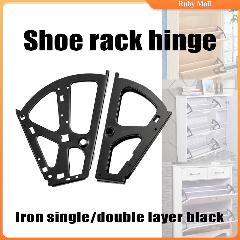 2PCS Shoe Cabinet Hinges Shoe Shelf Hinge Hinges Flip Drawer Hinge For ...