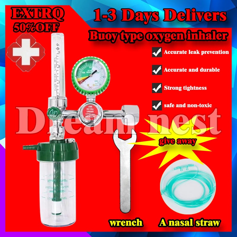 Oxygen Regulator With Pressure Gauge Oxygen Tank Medical Complete Set ...