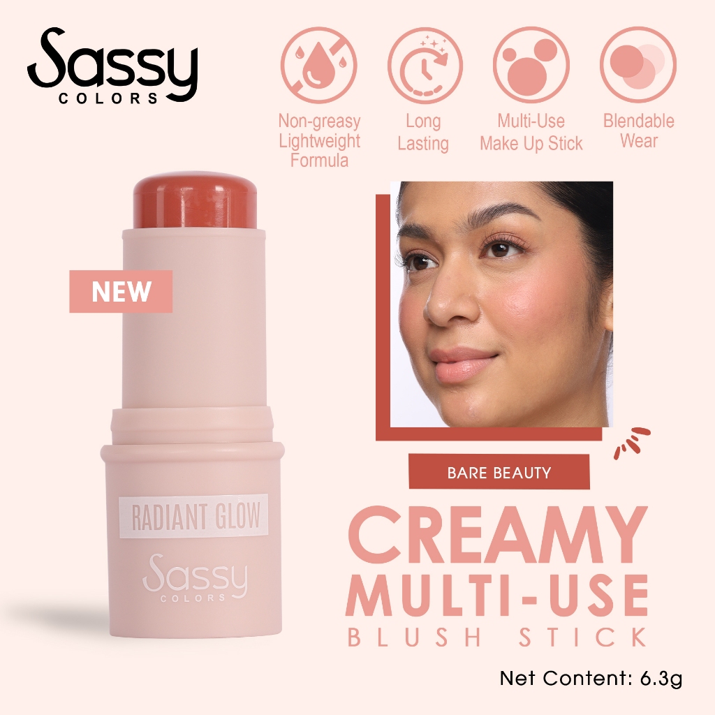 Sassy Colors Creamy Multi-use Blush Stick | Shopee Philippines