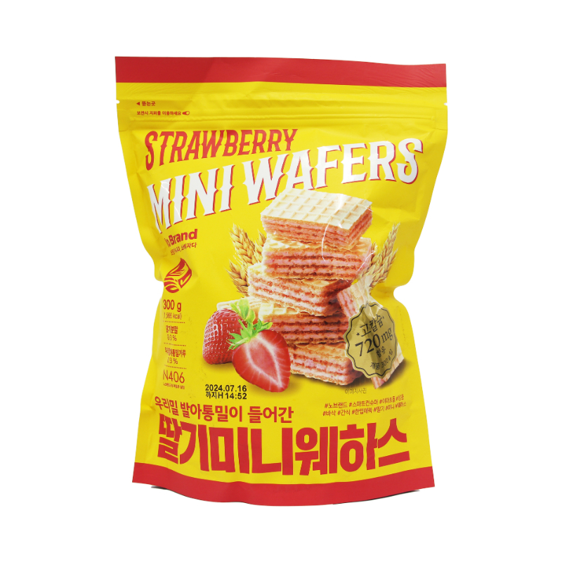 No Brand Mini Wafer Strawberry Flavor 300g | Shopee Philippines