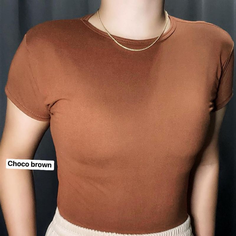 ALTHEA Basic Full Length Top U-Neck Double Lining | Shopee Philippines