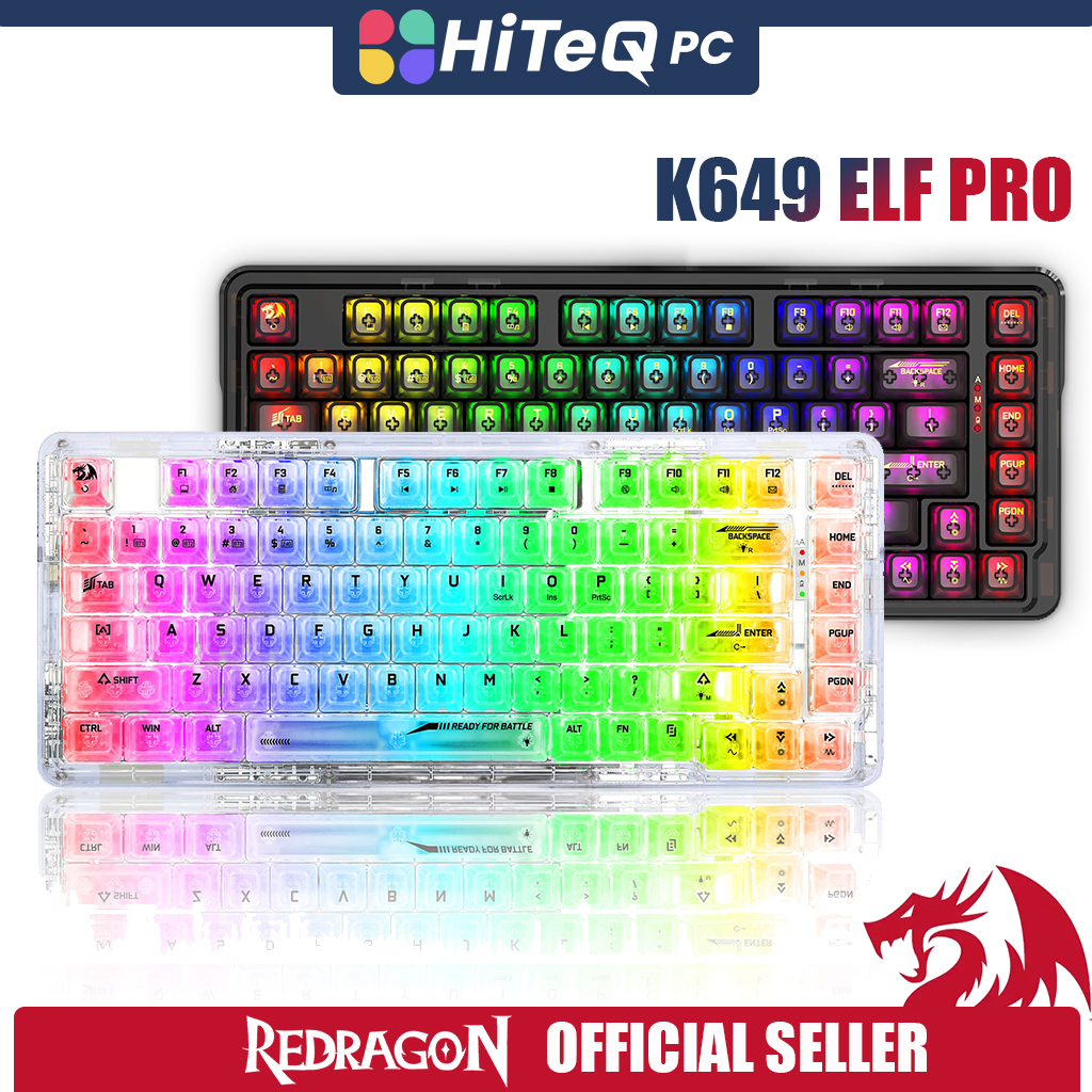 HiteqPC | Redragon Elf Pro K649 RGB Wireless Mechanical Keyboard ...