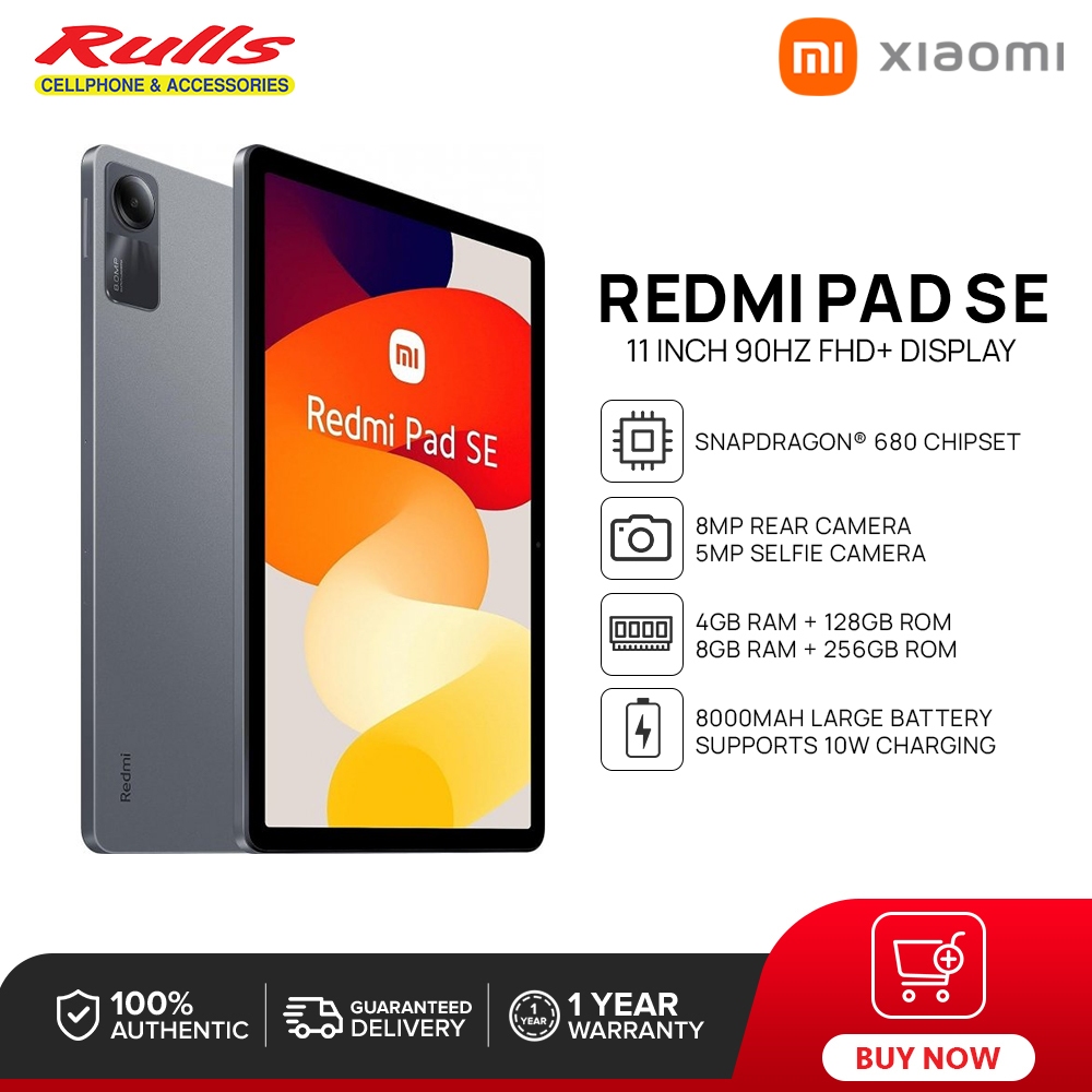 Xiaomi Redmi Pad SE Tablet | 4GB+128GB / 8GB+256GB | Snapdragon 680 ...