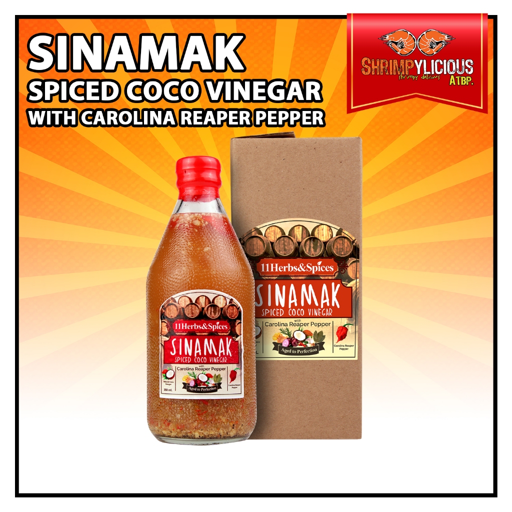 Shrimpylicious Sinamak Spiced Coco Vinegar 350ml (11Herbs&Spices) Suka ...