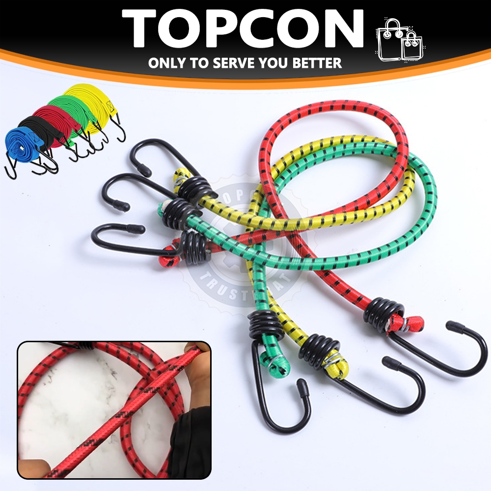Topcon 1.5m Elastic Rope High Quality Dual Hook Bungee Cord For ...
