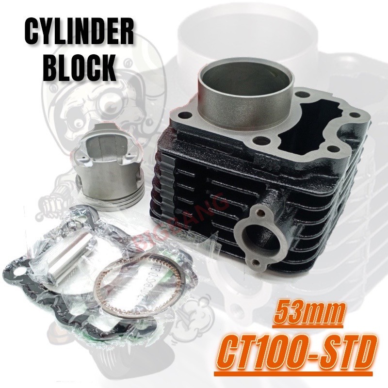 BIGBANG Motorcycle Standard Cylinder Block Set CT100 53mm STD | Shopee ...