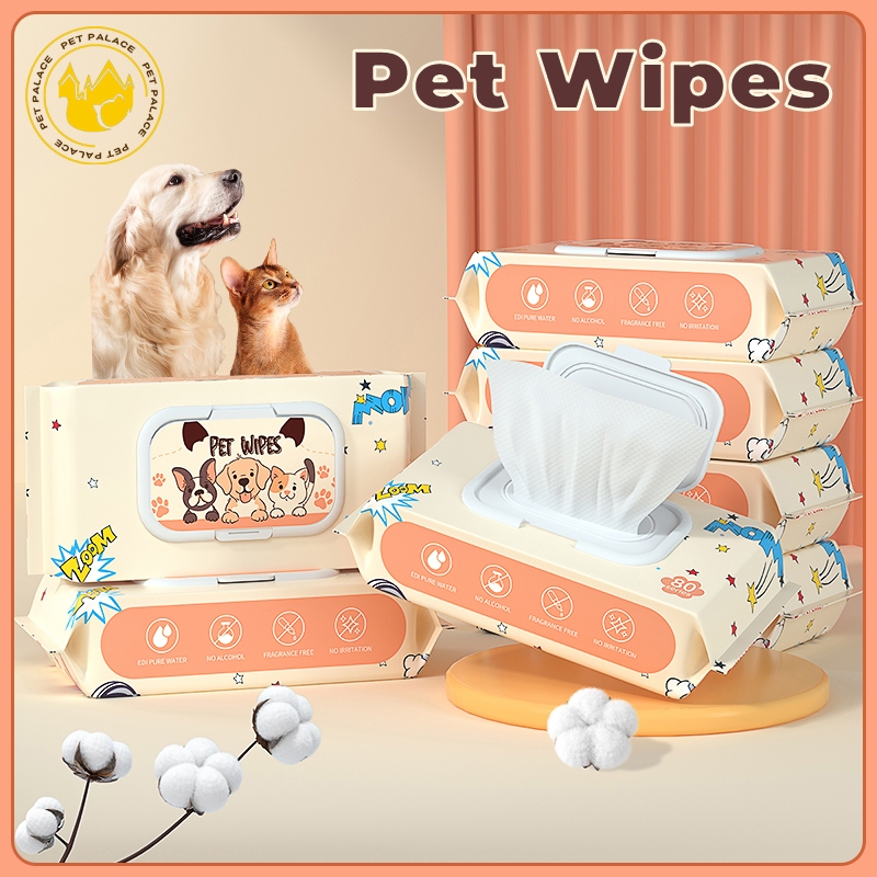 80pcs Dog Wipes Pet Wipes Portable Pet Wet Wipes Cat Wipes Multi ...